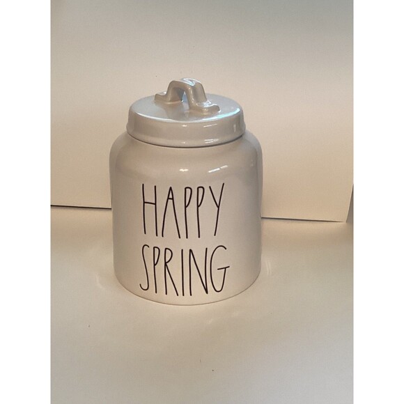 Rae Dunn | Accents | Rae Dunn Happy Spring Canister Easter Spring ...